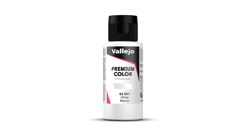 62.001 Vallejo Premium Color - White - 60ML – Scale Hobbies