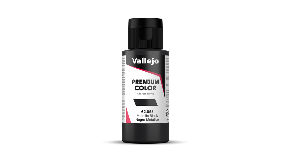 62.053 Vallejo Premium Color - Metallic Black - 60ML – Scale Hobbies