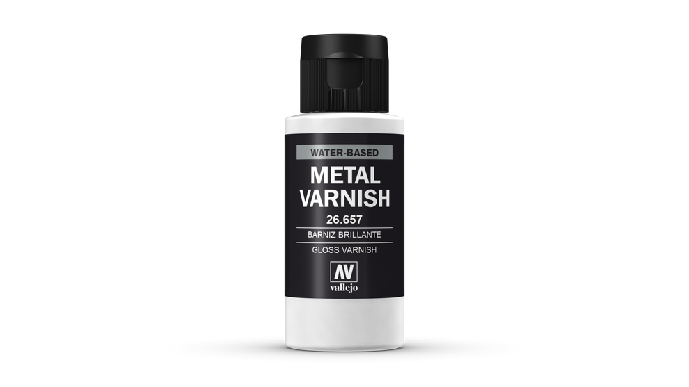 26.657 Vallejo - Gloss Metal Varnish - 60 ML – Scale Hobbies