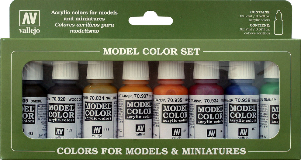 70.136 Vallejo Model Color - Transparent Colors Set – Scale Hobbies