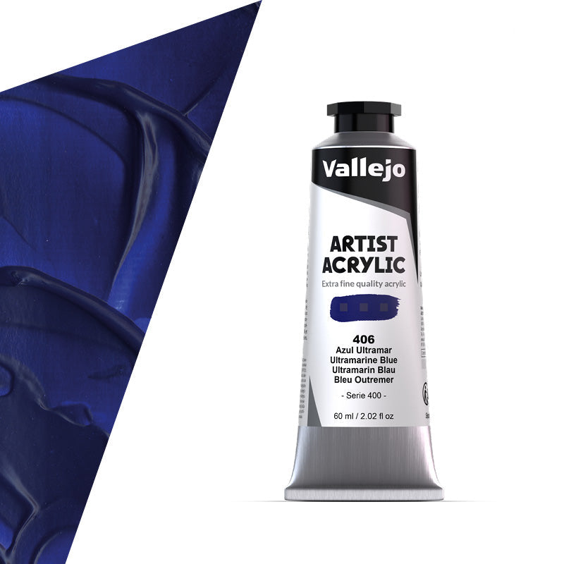 16.406 Vallejo Artist Acrylic - Ultramarine Blue - 60 ML – Scale Hobbies